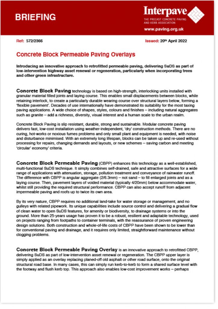 Permeable Paving - Interpave